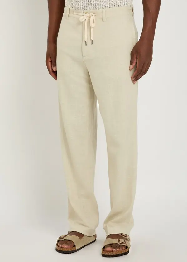 Paige Straight-leg Trousers - Cream
