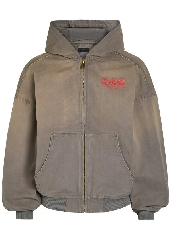 WILLY CHAVARRIA Juggernaut Hooded Canvas Jacket