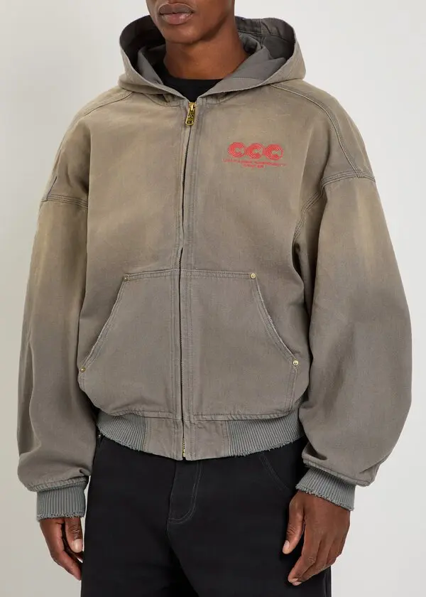 WILLY CHAVARRIA Juggernaut Hooded Canvas Jacket