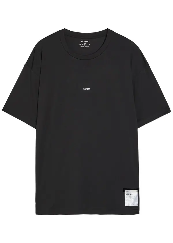 Satisfy Auralite Logo Jersey T-shirt - Black
