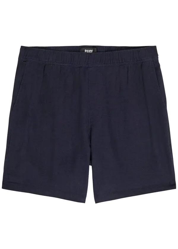 Paige Elijah Woven Shorts - Navy