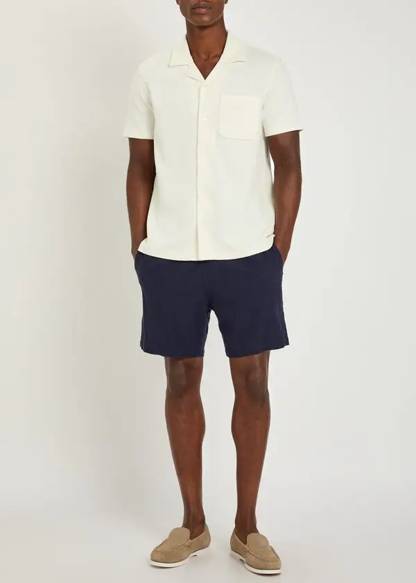 Paige Elijah Woven Shorts - Navy