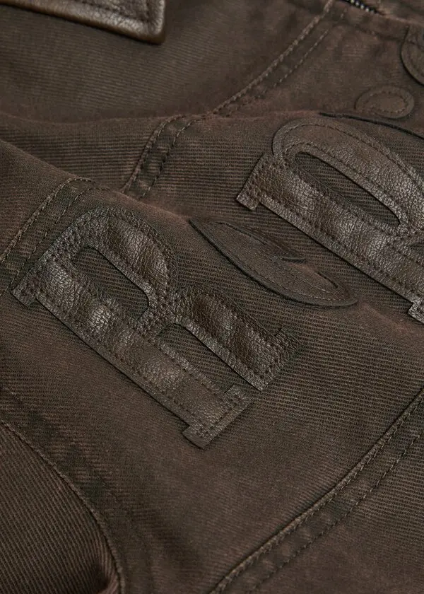 REPRESENT Roscoe Logo-appliquéd Cotton-twill Bomber Jacket - Brown