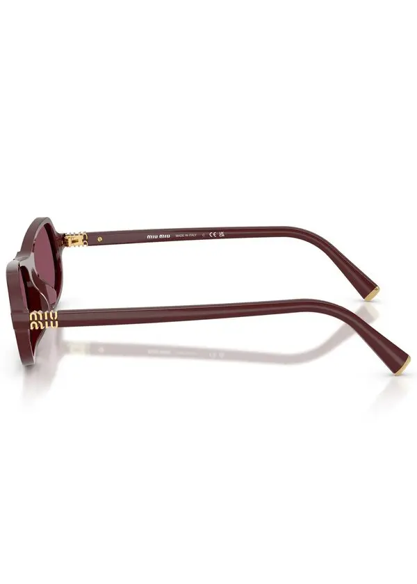 Miu Miu Rectangle-frame Sunglasses - Red