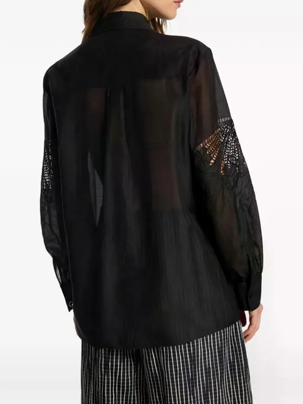 ELENA MIRÒ Cut-out Pleated Shirt