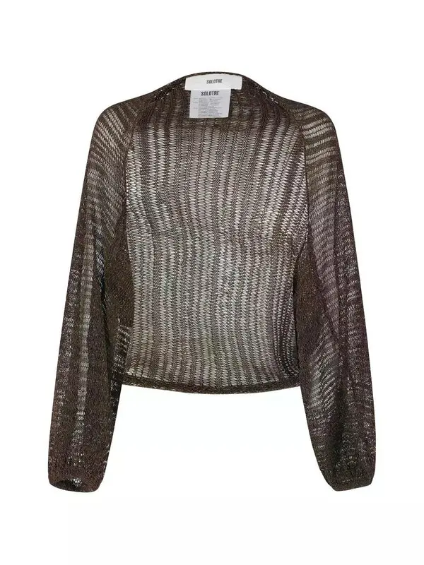 SOLOTRE Open-knit Cardigan