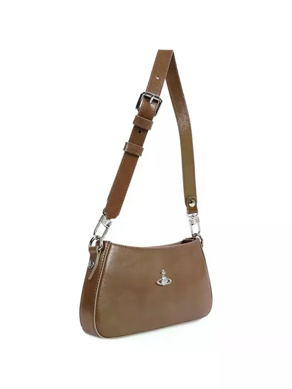 VIVIENNE WESTWOOD Tasha Orb-plaque Shoulder Bag - Brown