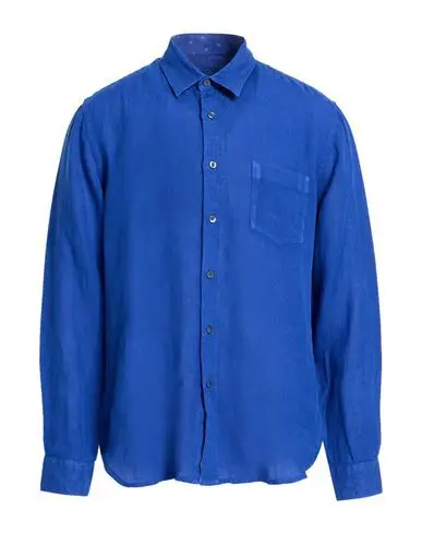 120% Lino Shirt Size Linen - Blue