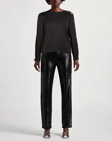 Ba&sh Solid Color Satin Top