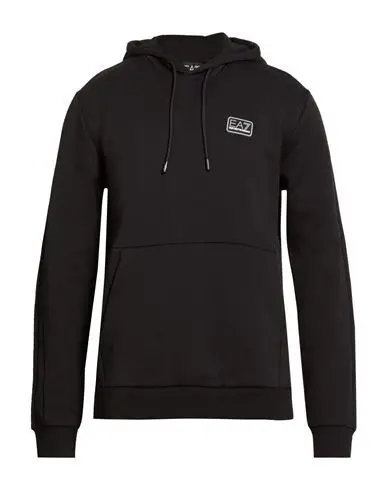 EA7 Cotton-blend Fleece Sweatshirt - Black