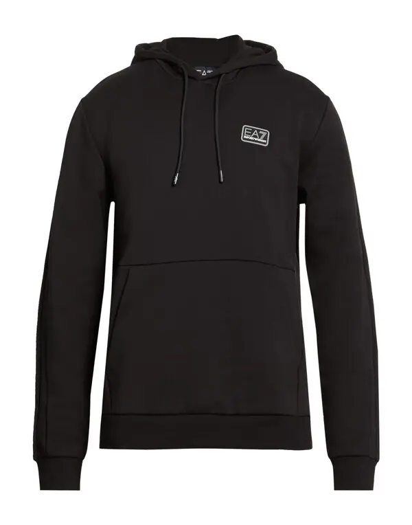 EA7 Cotton-blend Fleece Sweatshirt - Black