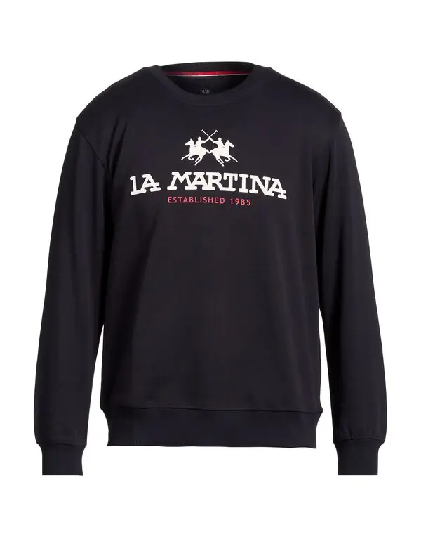 LA MARTINA Sweatshirt In Cotton And Polyester - Navy