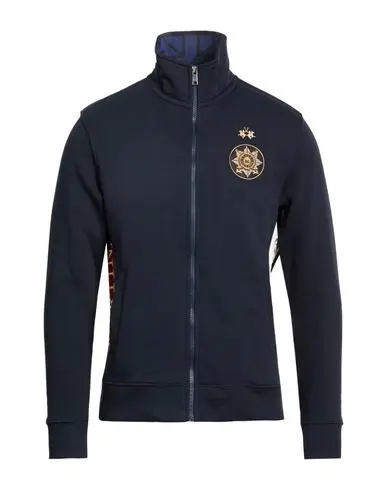 LA MARTINA Cotton Polyester Embroidered Zip-up Sweatshirt