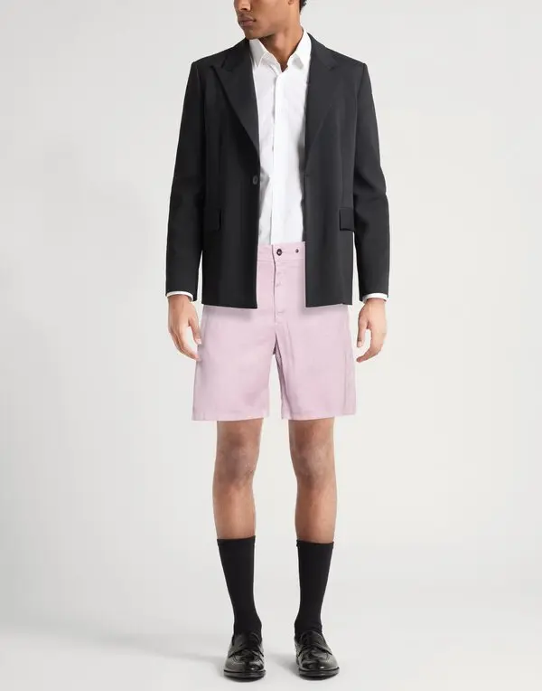 Rag & Bone Casual Linen Shorts - Purple