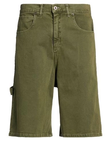 BERNA Denim Bermuda Shorts - Green