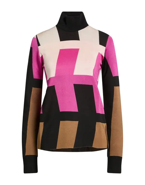 Colville Geometric Print Turtleneck Sweater