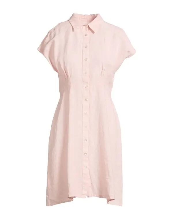 120% Lino Linen Shirt Dress - Blush