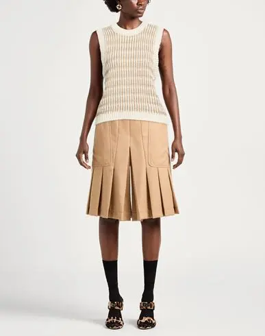 Ba&sh Knitted Two-tone Sleeveless Crewneck Sweater