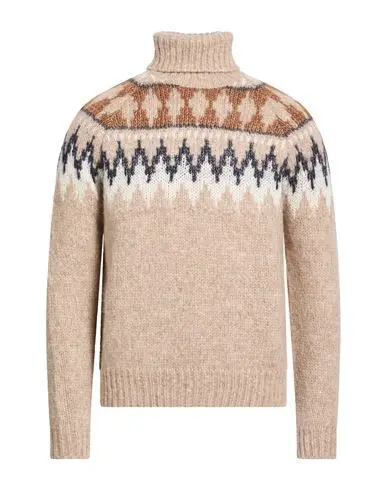 MOORER Intarsia-knit Turtleneck