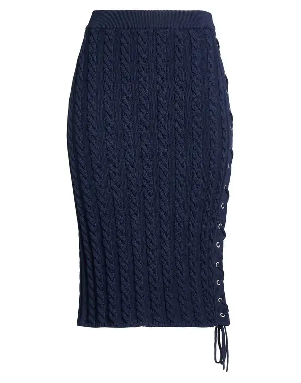 Kenzo Midi Cotton Cable-knit Skirt