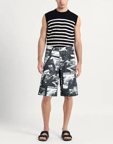 Versace Cotton Printed Bermuda Shorts