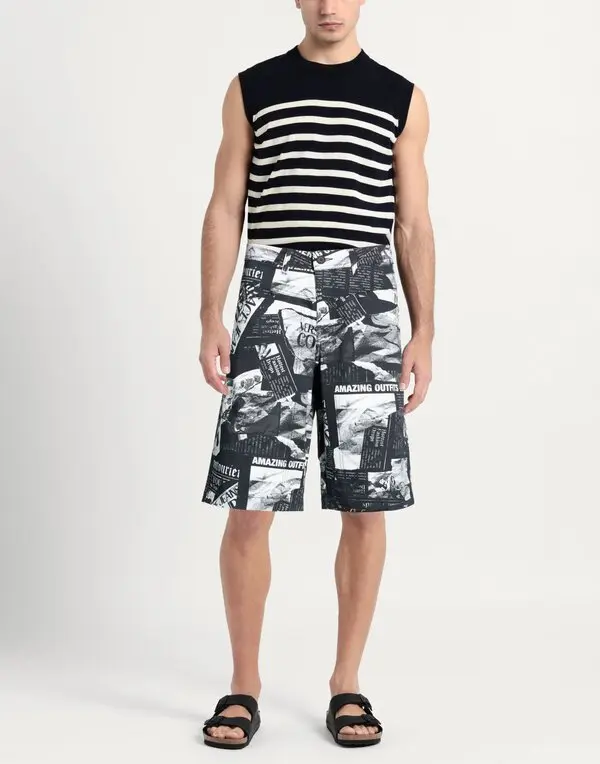 Versace Cotton Printed Bermuda Shorts