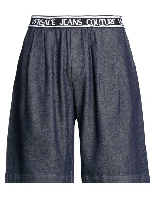 Versace Cotton Elastane High Waisted Shorts