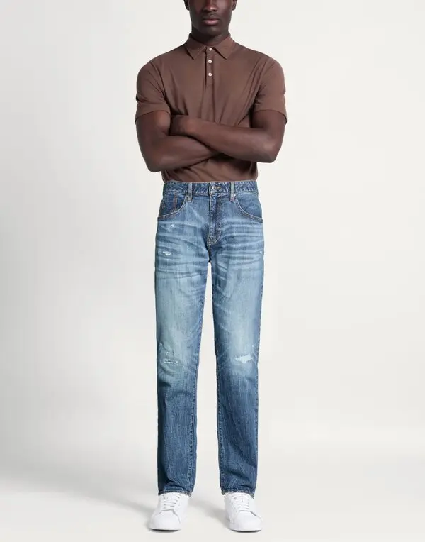 Armani Exchange Jeans In Cotton And Elastane - Blue