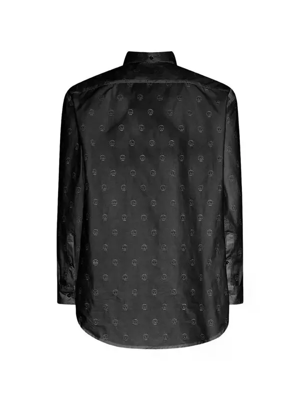 John Richmond Monogram-pattern Long-sleeve Shirt