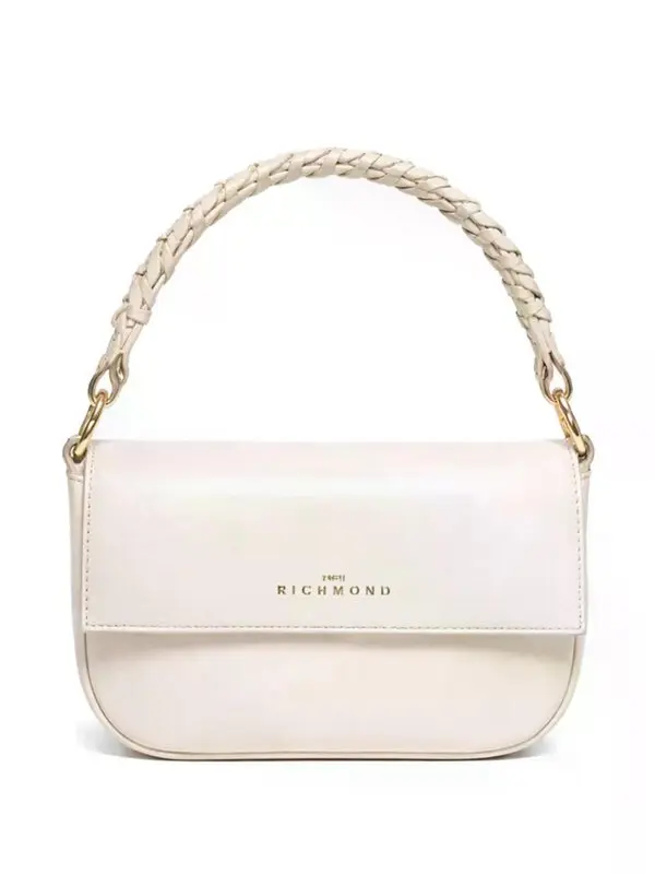 John Richmond Braided-handle Shoulder Bag - White