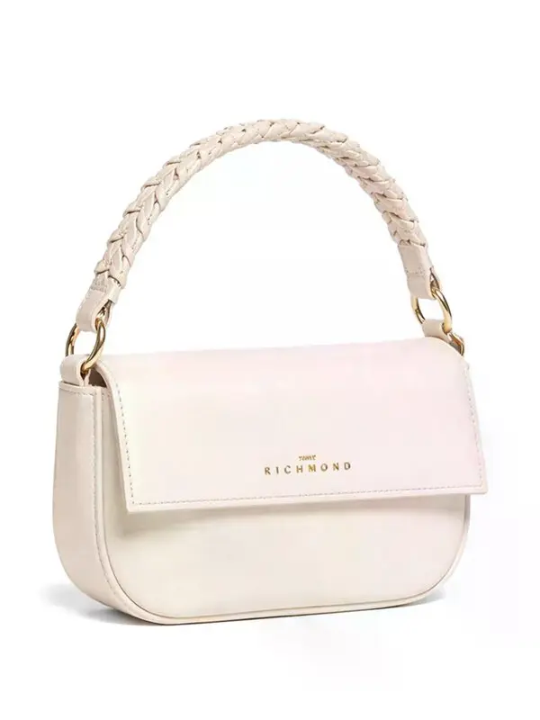 John Richmond Braided-handle Shoulder Bag - White
