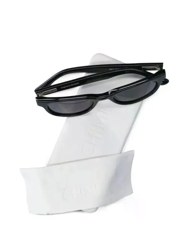Chimi Lyra Oval-frame Sunglasses - Black