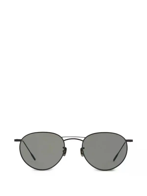 EYEVAN7285 Round Frame Double-bridge Sunglasses - Black