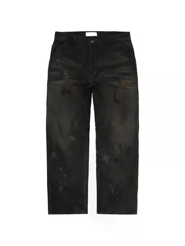 ALEXANDER DIGENOVA Paint-splatter Straight-leg Pants