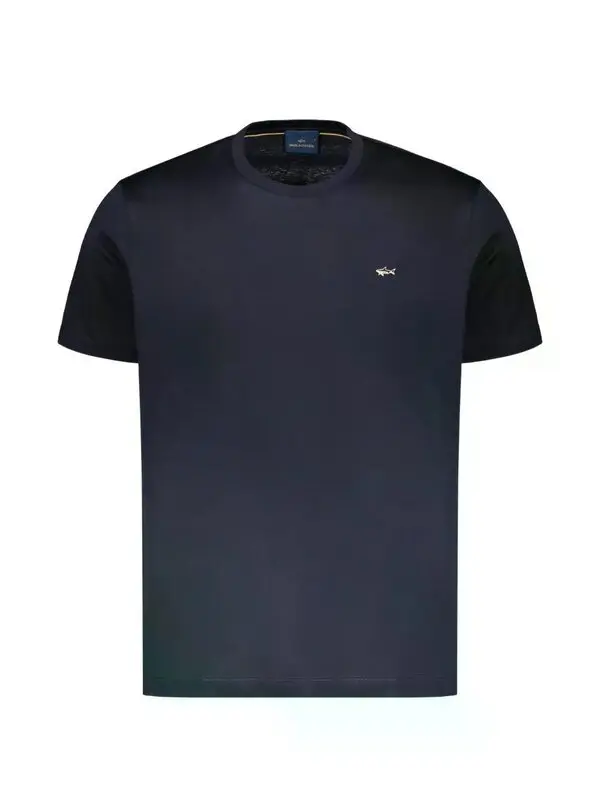 Paul & Shark Logo-embroidered T-shirt - Blue