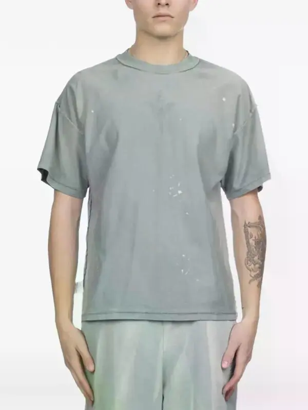 ALEXANDER DIGENOVA Paint-splatter Inside-out T-shirt