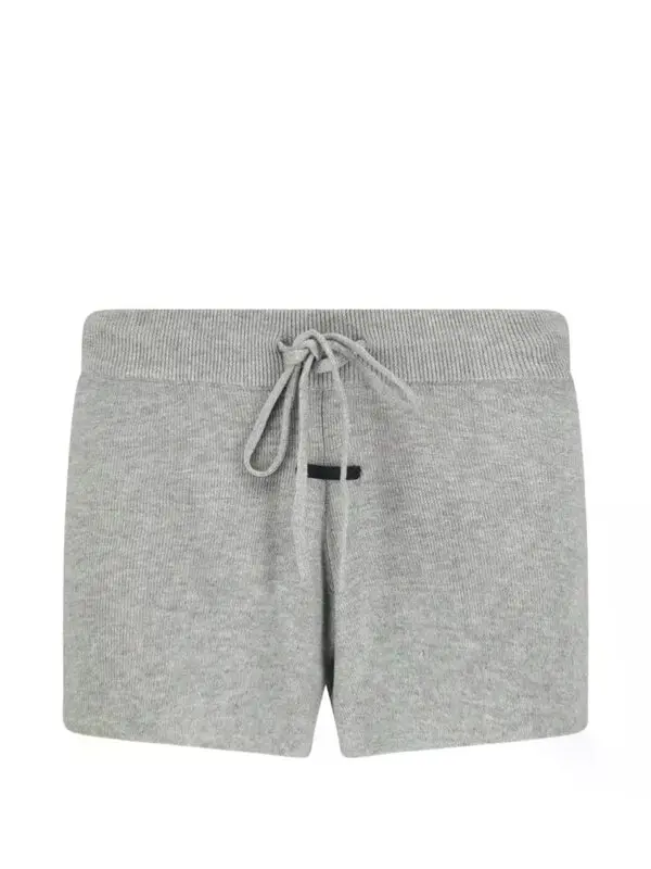 Fear Of God Essentials Logo-patch Shorts - Grey