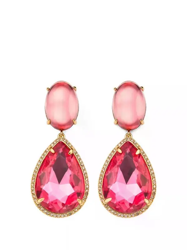 Kurt Geiger Crystal-embellished Drop Earrings - Gold
