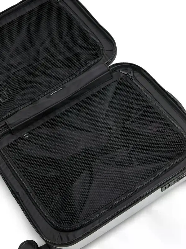 Armani Exchange Logo-embossed Ridged Luggage