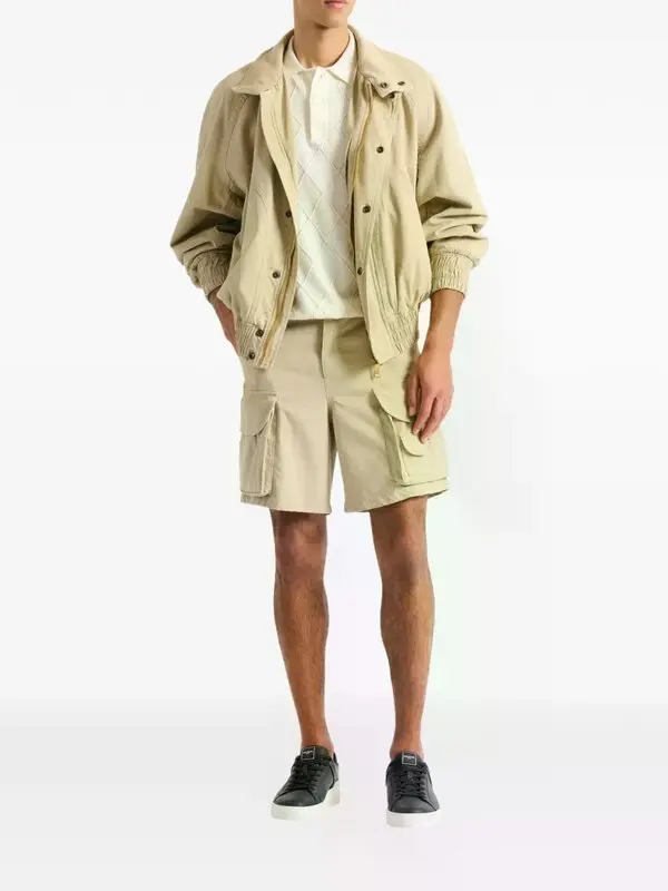 Balmain Cotton Cargo Bermuda Shorts
