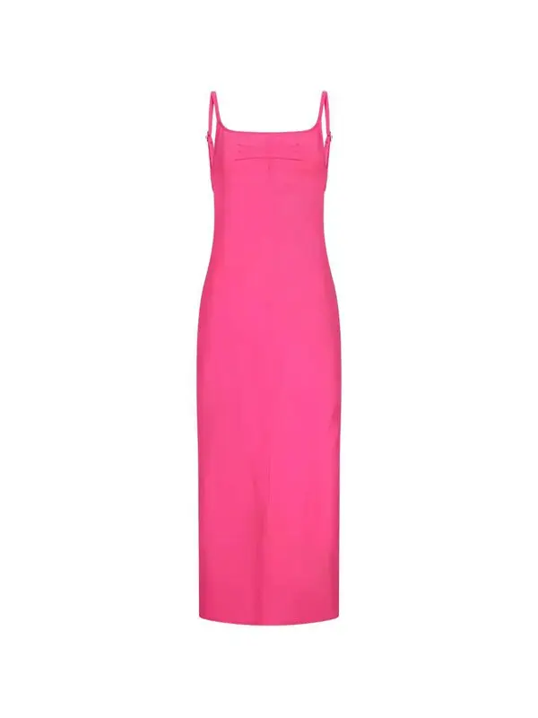 Attico Slit-detail Dress - Pink