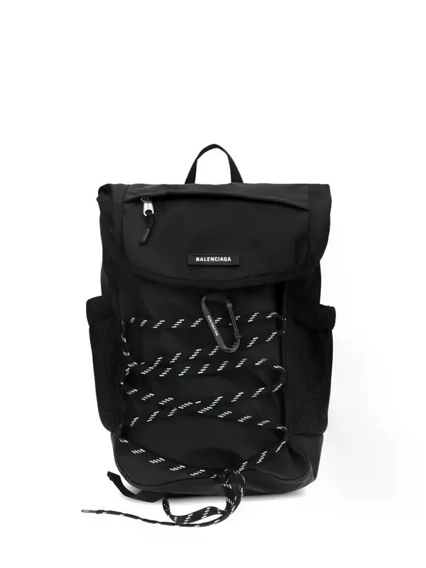 Balenciaga Lace-up Backpack With Carabiner Detail