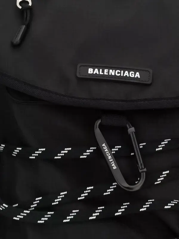 Balenciaga Lace-up Backpack With Carabiner Detail