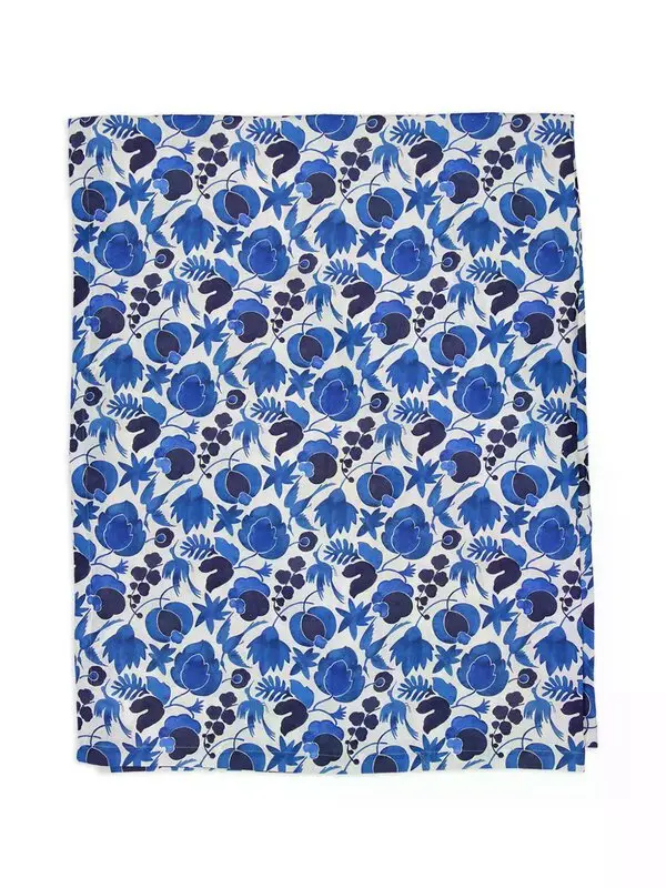 La DoubleJ Floral Bird Table Cloth - Blue