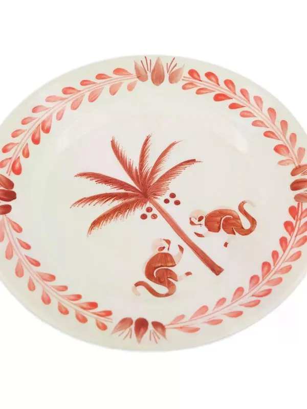 Johanna Ortiz Saimir Monkey Floral Dessert Plate