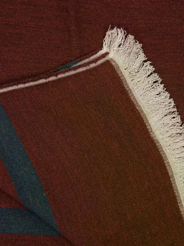 LIBECO Juniper Striped Fringed Throw
