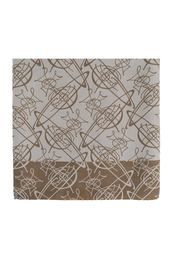 VIVIENNE WESTWOOD Scarf With Monogram - Grey