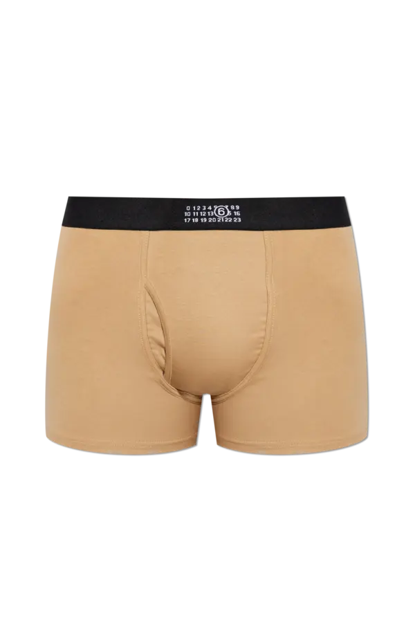 MAISON MARGIELA Boxers With Logo - Brown