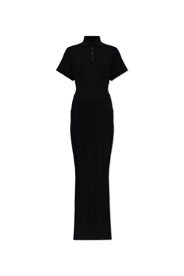 Alaïa Wool Maxi Dress - Black