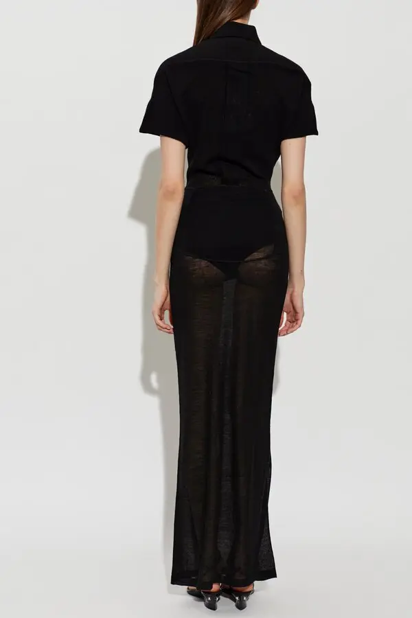 Alaïa Wool Maxi Dress